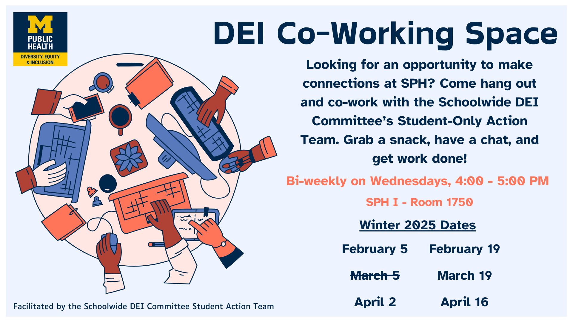 DEI Co-Working Space Events | U-M School of Public Health