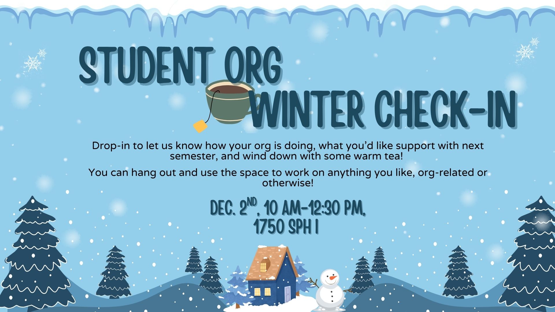 Student Org Winter Check-In Events | U-M School of Public Health