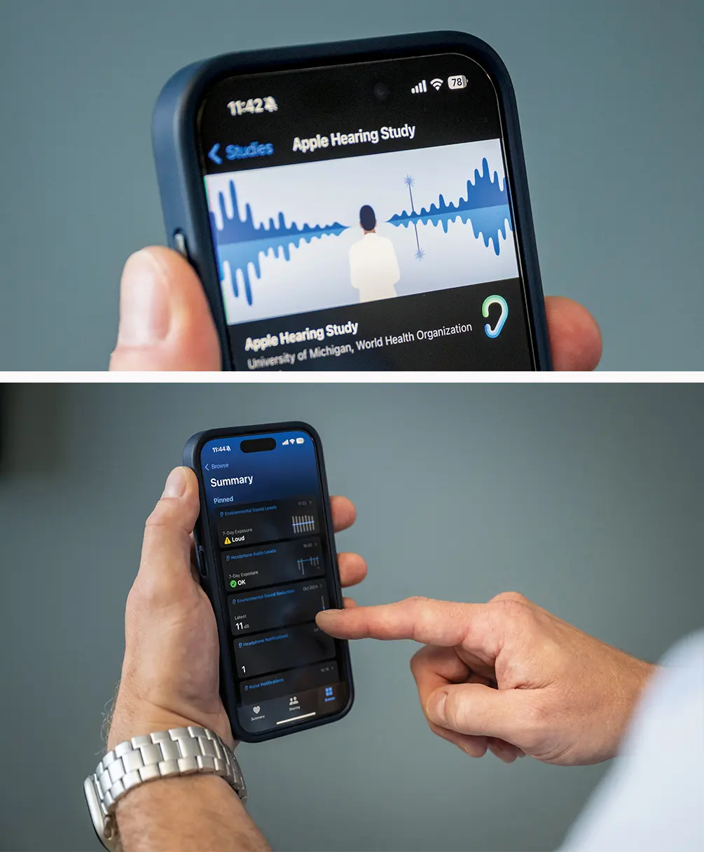 Collaboration with Apple and World Health Organization studies sound ...